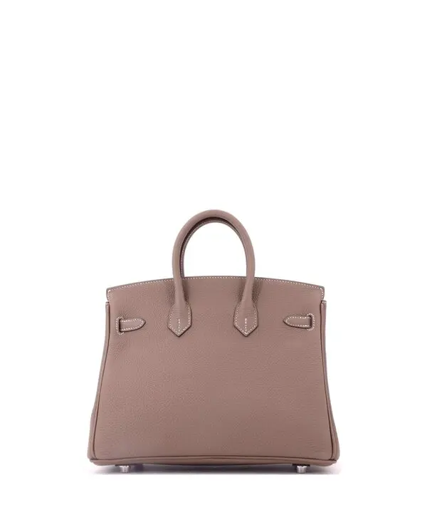 Hermès Birkin 25 Handbag Grey Togo With Palladium Hardware