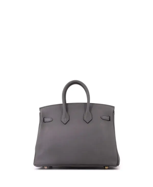 Hermès Birkin 25 Handbag Grey Swift With Gold Hardware