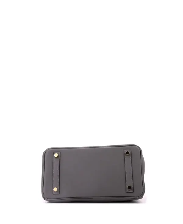 Hermès Birkin 25 Handbag Grey Swift With Gold Hardware