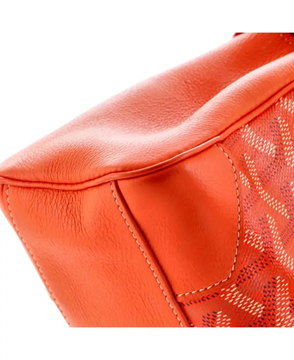 Goyard Saigon Top Handle Bag Coated Canvas With Leather