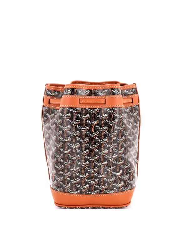 Goyard Pm Petit Flot Bucket Bag Coated Canvas