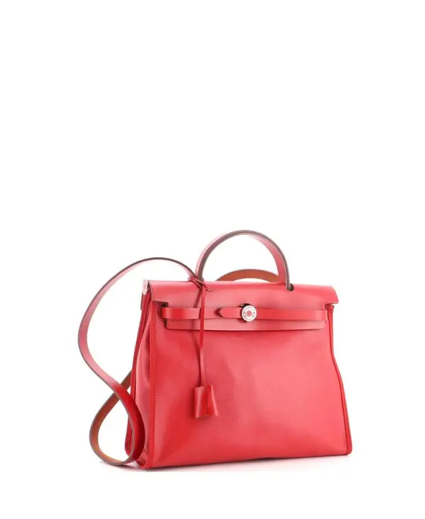 Hermès 31 Herbag Zip Berline Vache Canvas And Leather