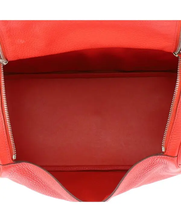 Hermès 30 Lindy Bag Clemence - Red