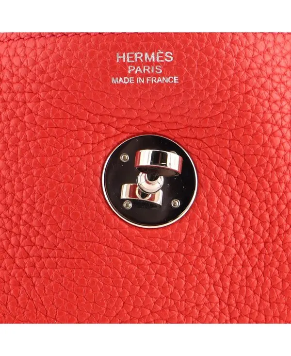 Hermès 30 Lindy Bag Clemence - Red