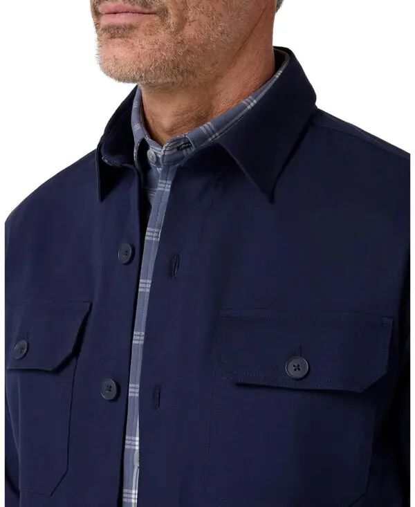 Mizzen+main Warren Shirt Regular Fit Jacket - Navy