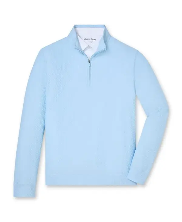 Mizzen+main Easton Quarter Zip Sweater - Cloud Blue Regular