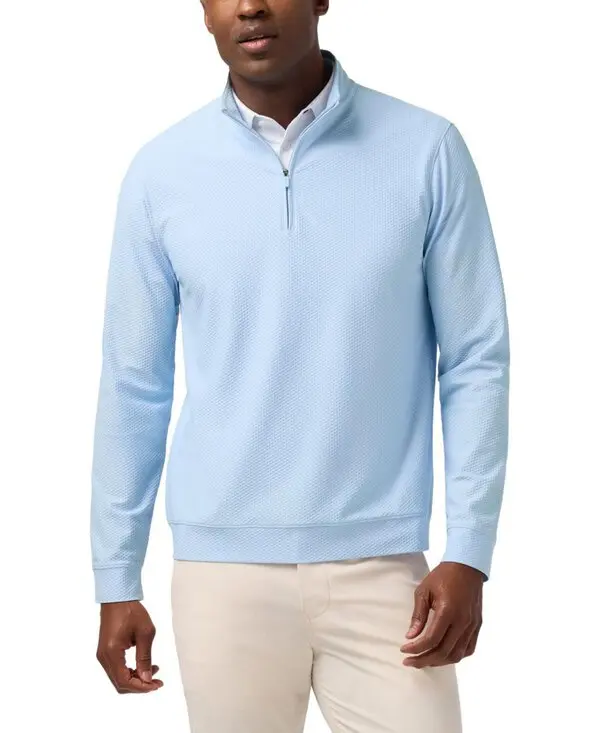 Mizzen+main Easton Quarter Zip Sweater - Cloud Blue Regular