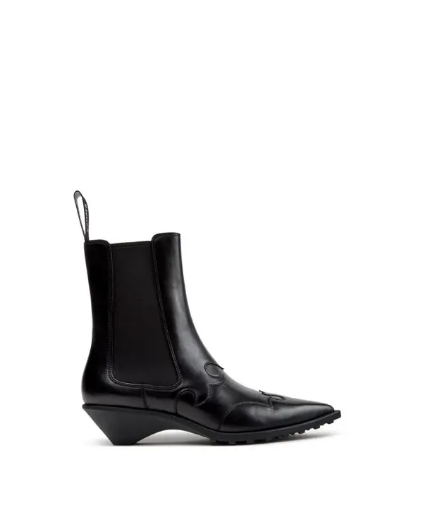 Camper Anita Leather Chelsea Bootie - Black