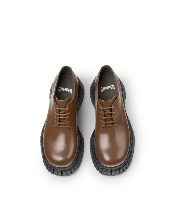 Camper Pix Bcn Leather Shoe - Brown