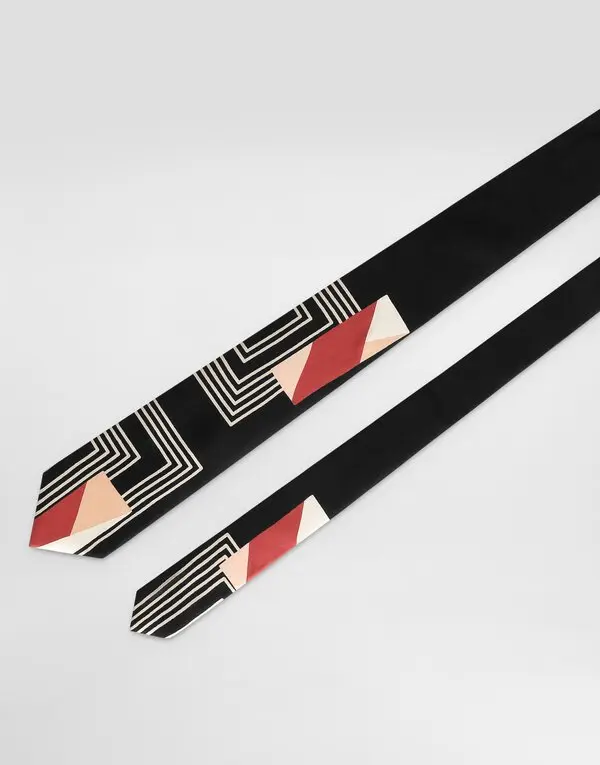 Dolce & Gabbana Vintage-print Twill Tie