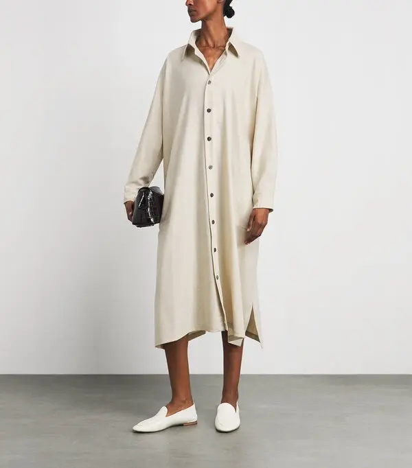 Eskandar Wool-blend Shirt Dress