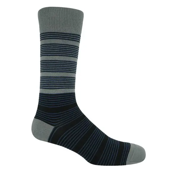 PEPER HAROW - MADE IN ENGLAND Twin Stripe Socks - Grey