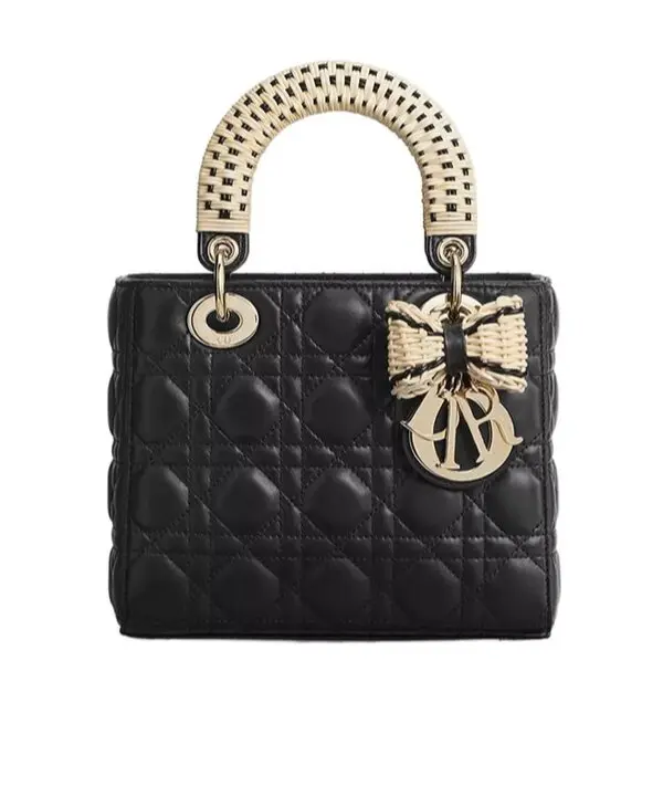 Dior Dioriviera Small Lady Bag With Strap - Black