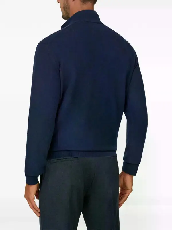 Boggi Milano Quarter-zip Jumper In Cashmere