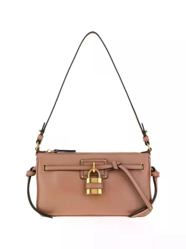 Chloé Mini Paddington Sling Pouch With Strap In Soft Leather - Neutrals