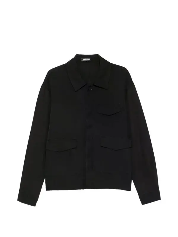 Imperial Button-up Flap-pocket Shirt Jacket