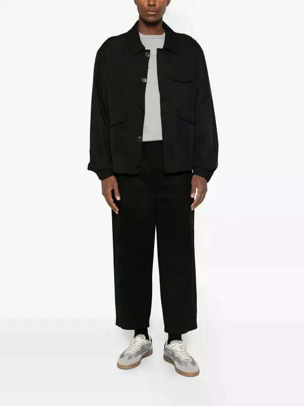 Imperial Button-up Flap-pocket Shirt Jacket