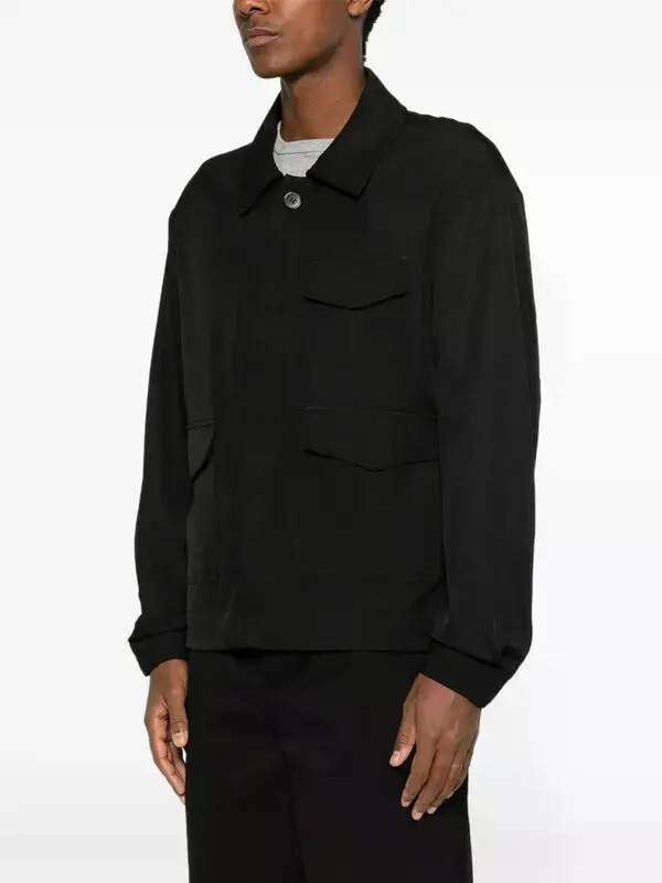 Imperial Button-up Flap-pocket Shirt Jacket