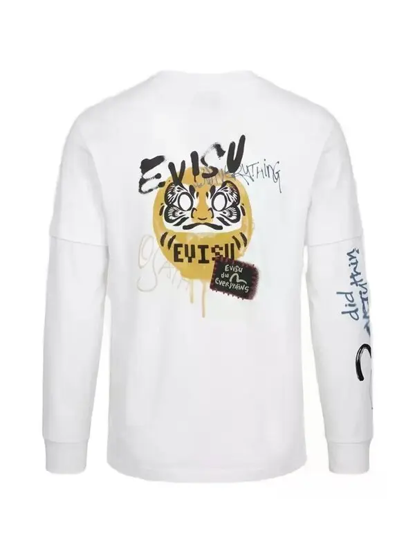 EVISU Daruma-print Long-sleeve T-shirt