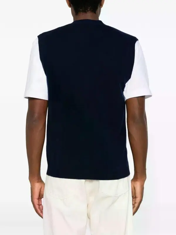 DANIELE FIESOLI Cashmere V-neck Vest