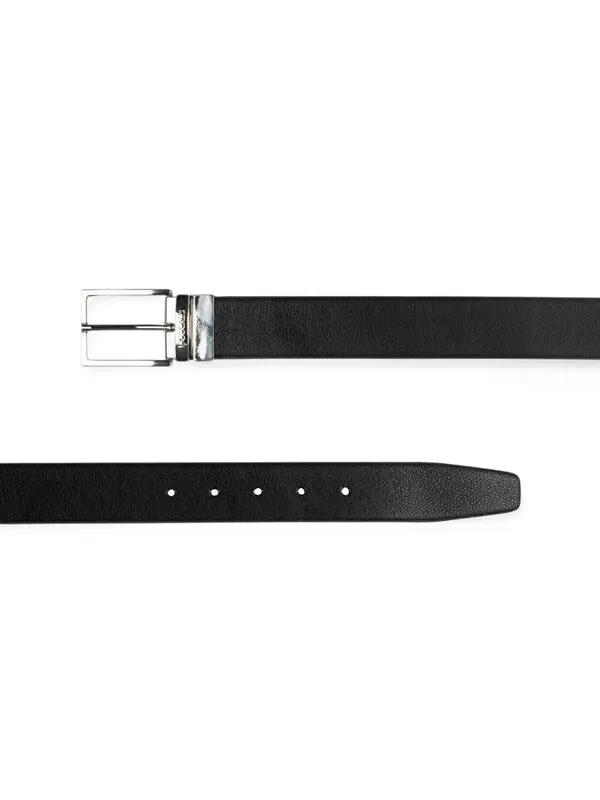 DOUCAL'S Grained Leather Belt