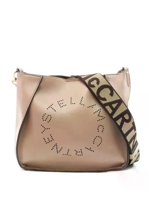 Stella McCartney 2000s Stella Logo Shoulder Bag - Brown