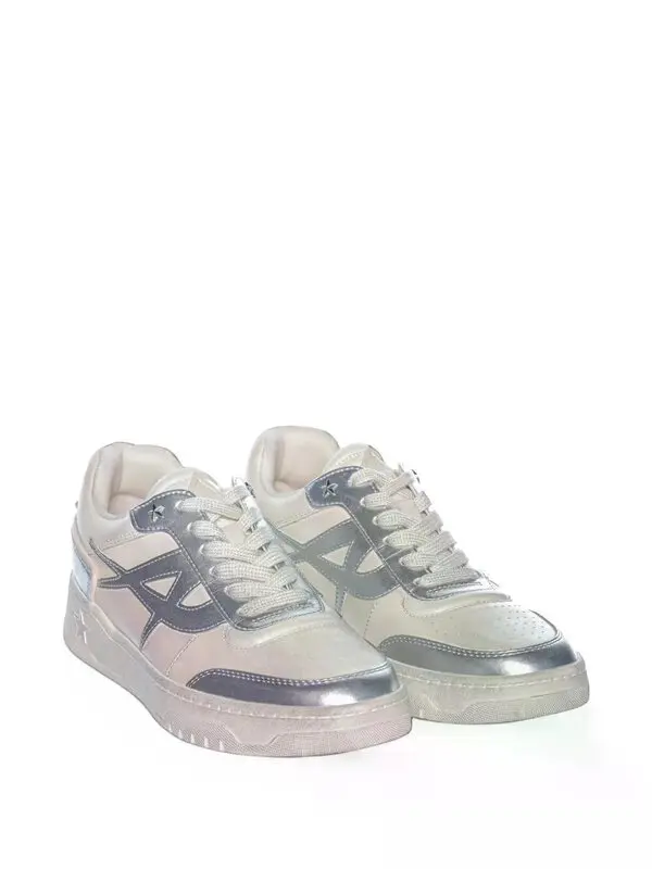 Ash Blake Metallic-effect Panelled Sneakers