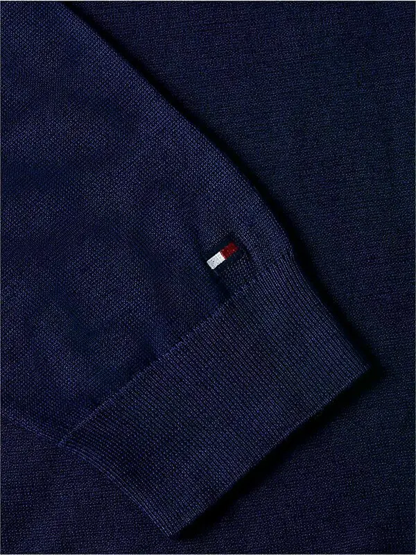 Tommy Hilfiger Logo-embroidered Crew-neck Sweater