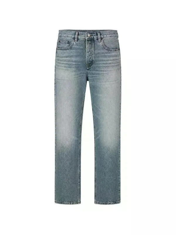 FRAME Faded-effect Whiskered Jeans