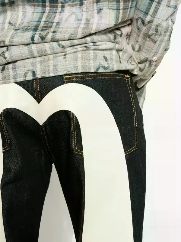 EVISU Daicock-print Jeans