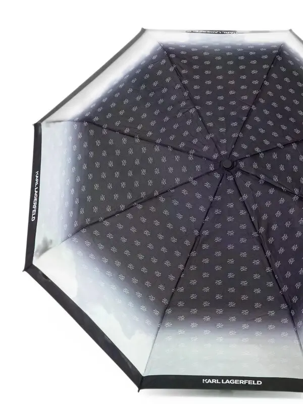 Karl Lagerfeld Monogram-print Ombré Umbrella