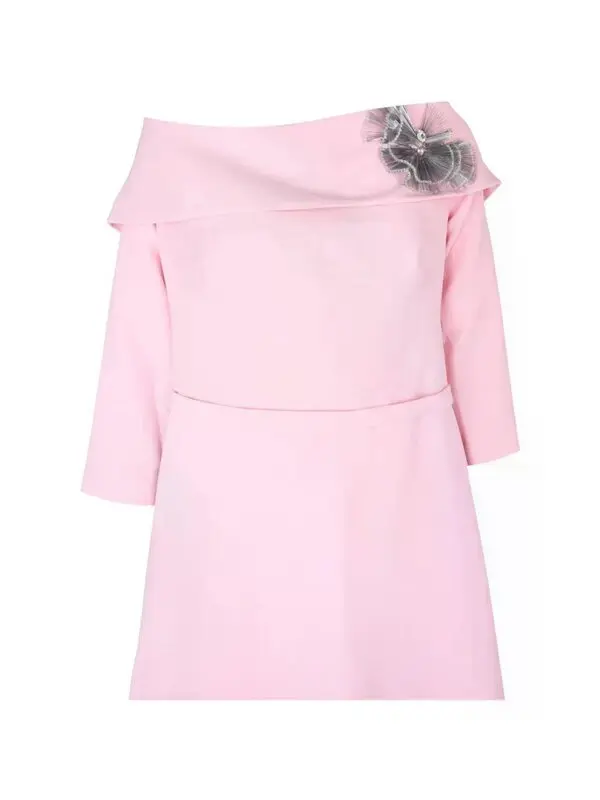 Safiyaa Off-shoulder Bow-detail Maxi Dress