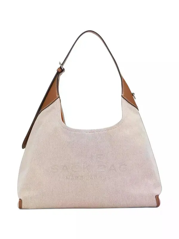 Marc Jacobs The Leather-trim Canvas Belted Sack Bag - Neutrals