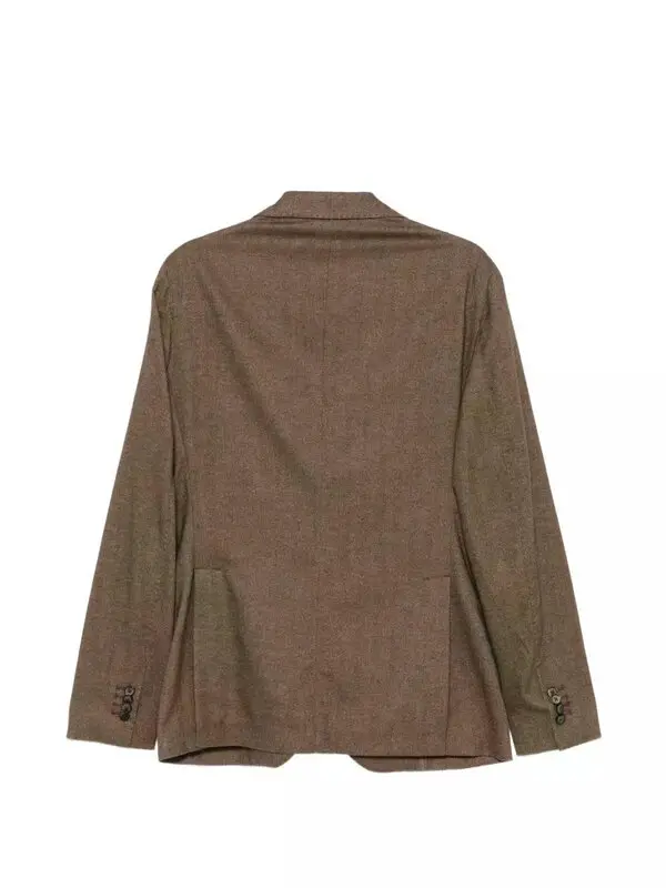 L.B.M. 1911 Herringbone-pattern Single-breasted Blazer