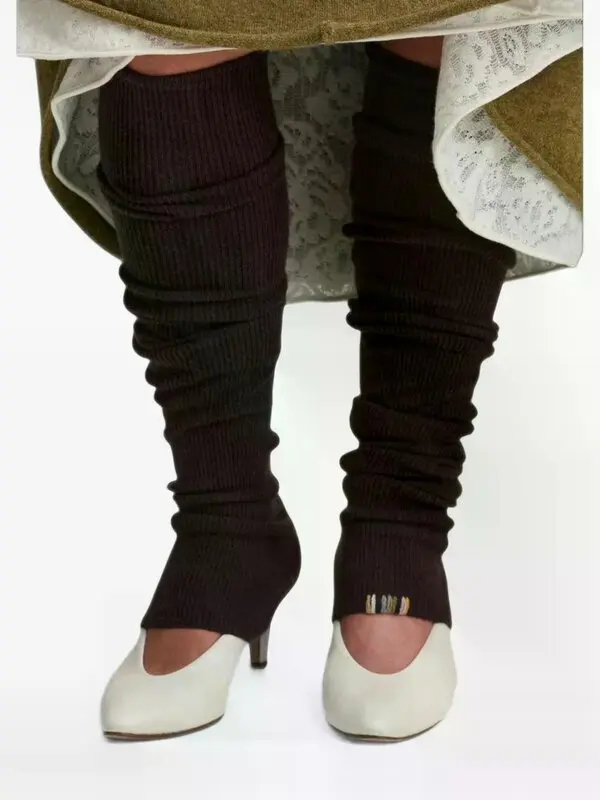 Extreme Cashmere Nº266 Ballet Ribbed-knit Leg Warmers