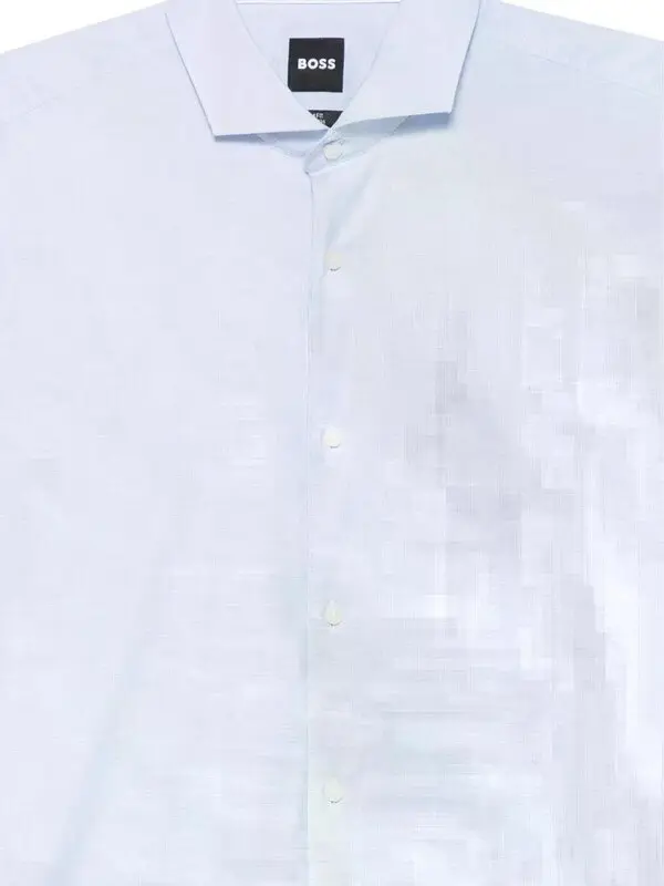 BOSS Spread-collar Long-sleeve Shirt