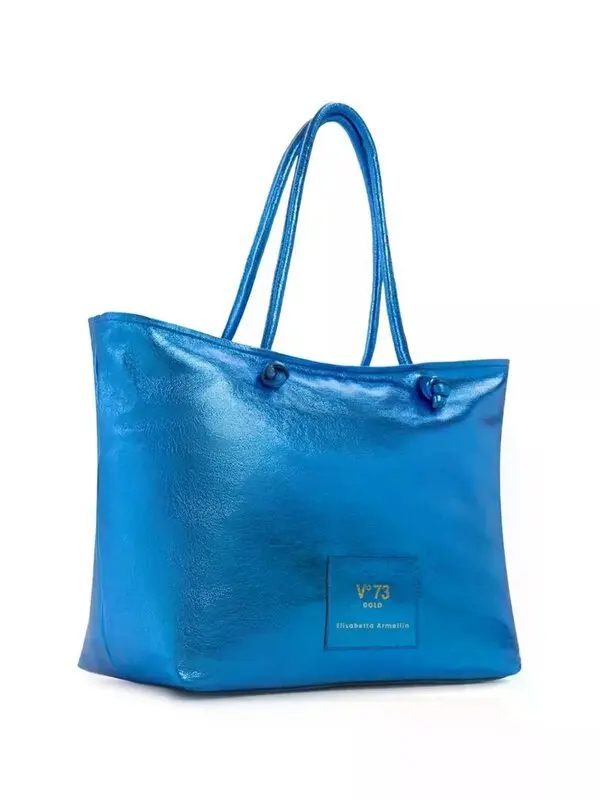 V°73 Eli Pop Metallic Leather Tote Bag