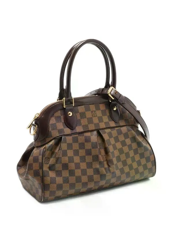 LOUIS VUITTON 2010 Pm Trevi Damier Ebene Canvas Tote Bag - Brown