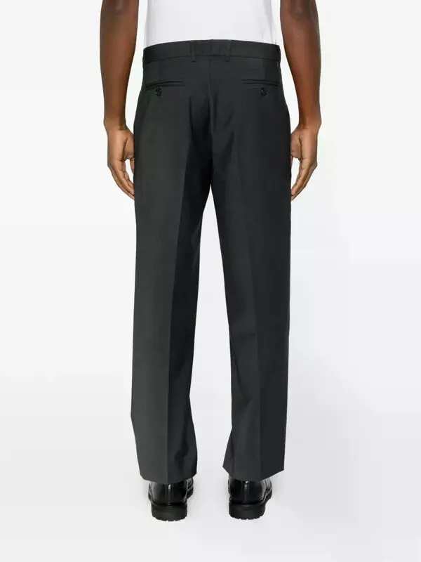 AMARANTO Pleated Straight-leg Tailore Trousers