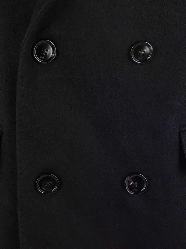 AMI Paris Double-breasted Virgin-wool Coat