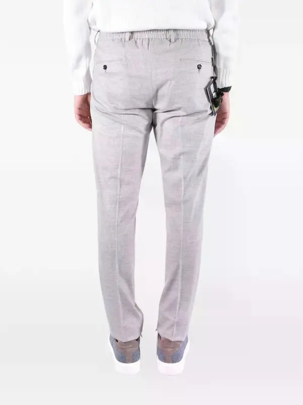 MOORER Anton Drawstring-waist Trousers - Neutrals