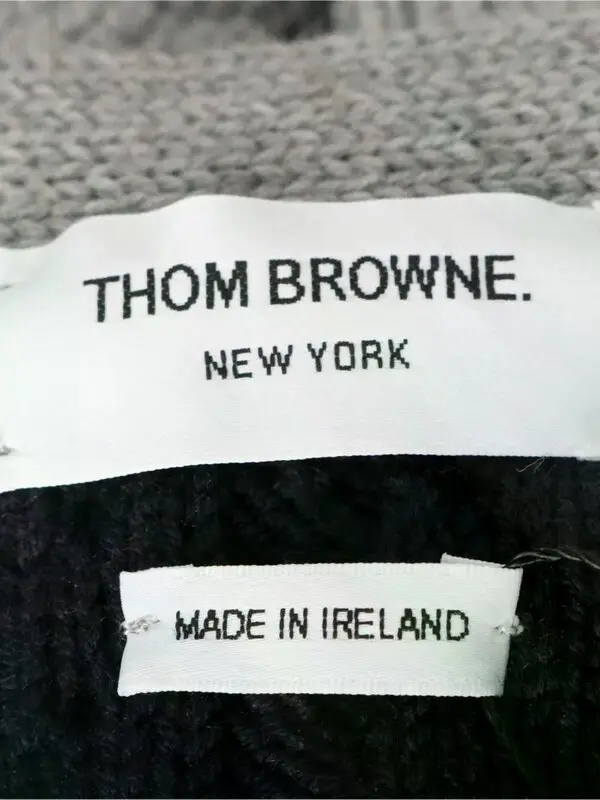 Thom Browne 4 Bar Cable-knit Cardigan