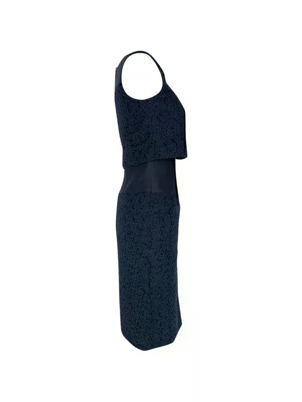 Oscar De La Renta Textured Layered Dress