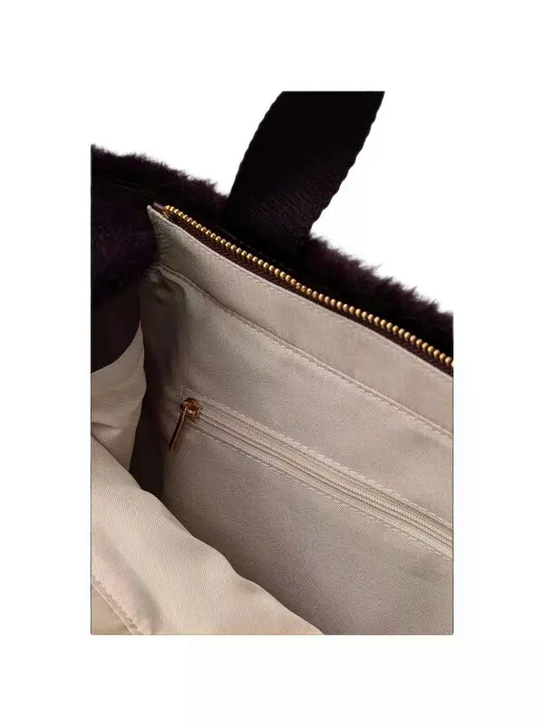 Liu Jo Large Faux-fur Logo-embroidered Tote Bag
