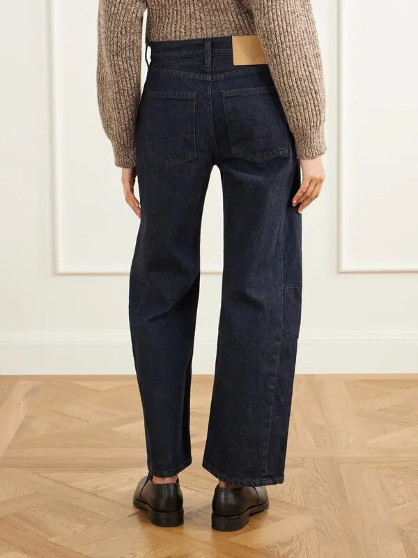 B Sides Slim Lasso High-rise Wide-leg Jeans