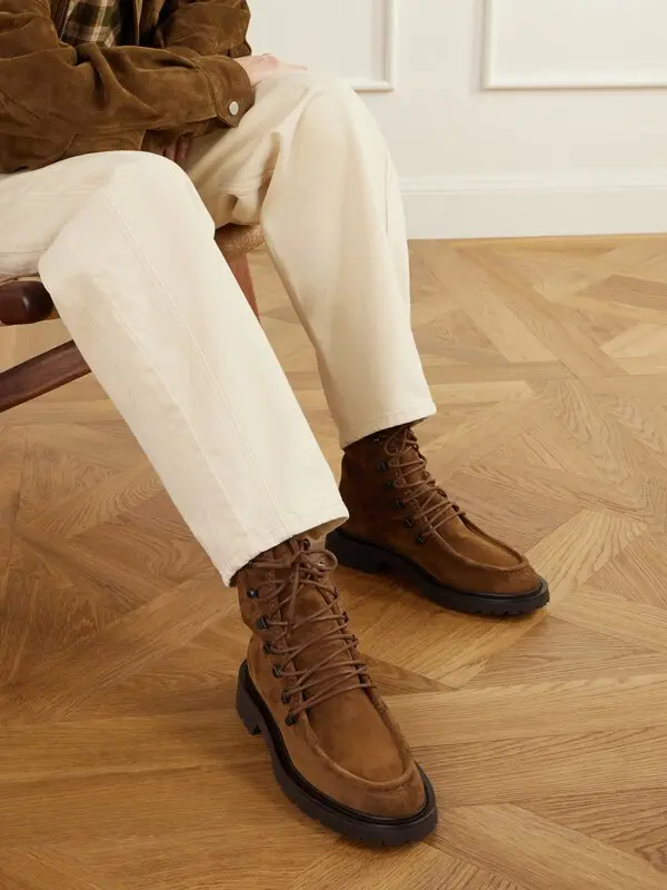 Legres Speed-hook Suede Ankle Boots