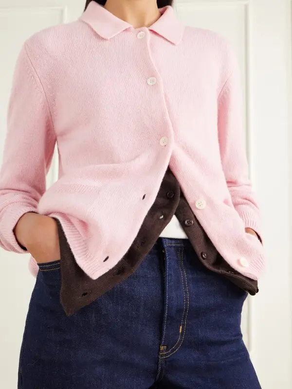 &daughter Cora Wool Polo Cardigan