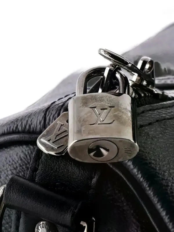 LOUIS VUITTON Keepall Bandouliere Bag Reverse Monogram Eclipse Canvas 50 Travel Bag