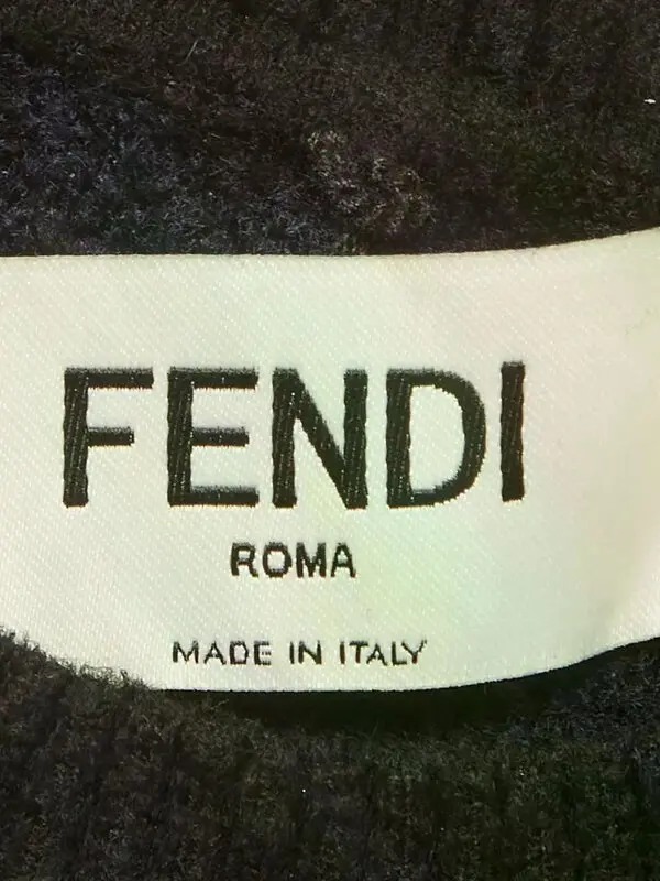 Fendi Ff Karligraphy Jacquard-knit Midi Dress