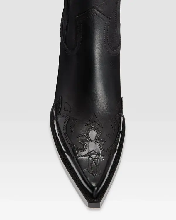Paris Texas Embroidered High-heeled Ankle Boots